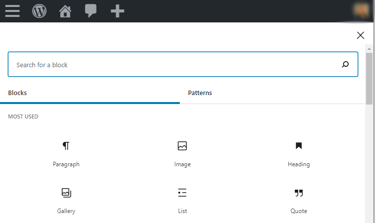 Quick inserter width does not expand when the browser window width is below 782px · Issue #23755 ...