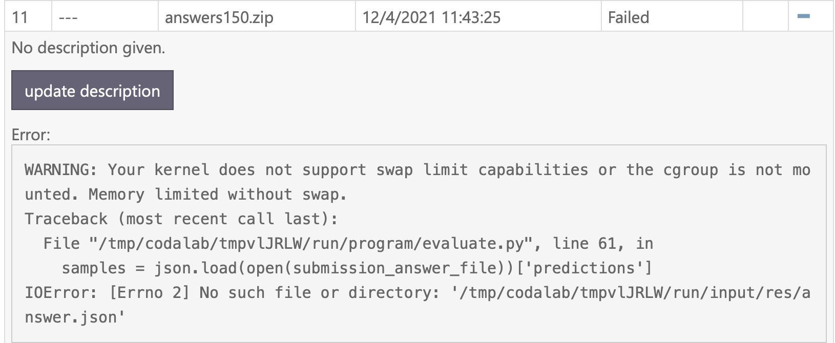 Your Kernel Does Not Support Swap Limit Capabilities Or The Cgroup Is Not Mounted Memory
