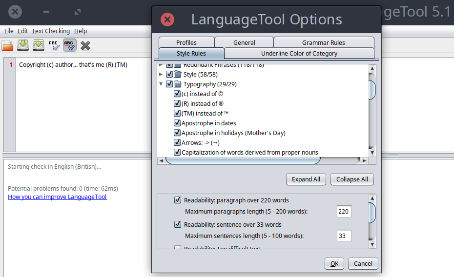 Typography rules are enabled but not applied · Issue #4029 · languagetool-org/languagetool · GitHub