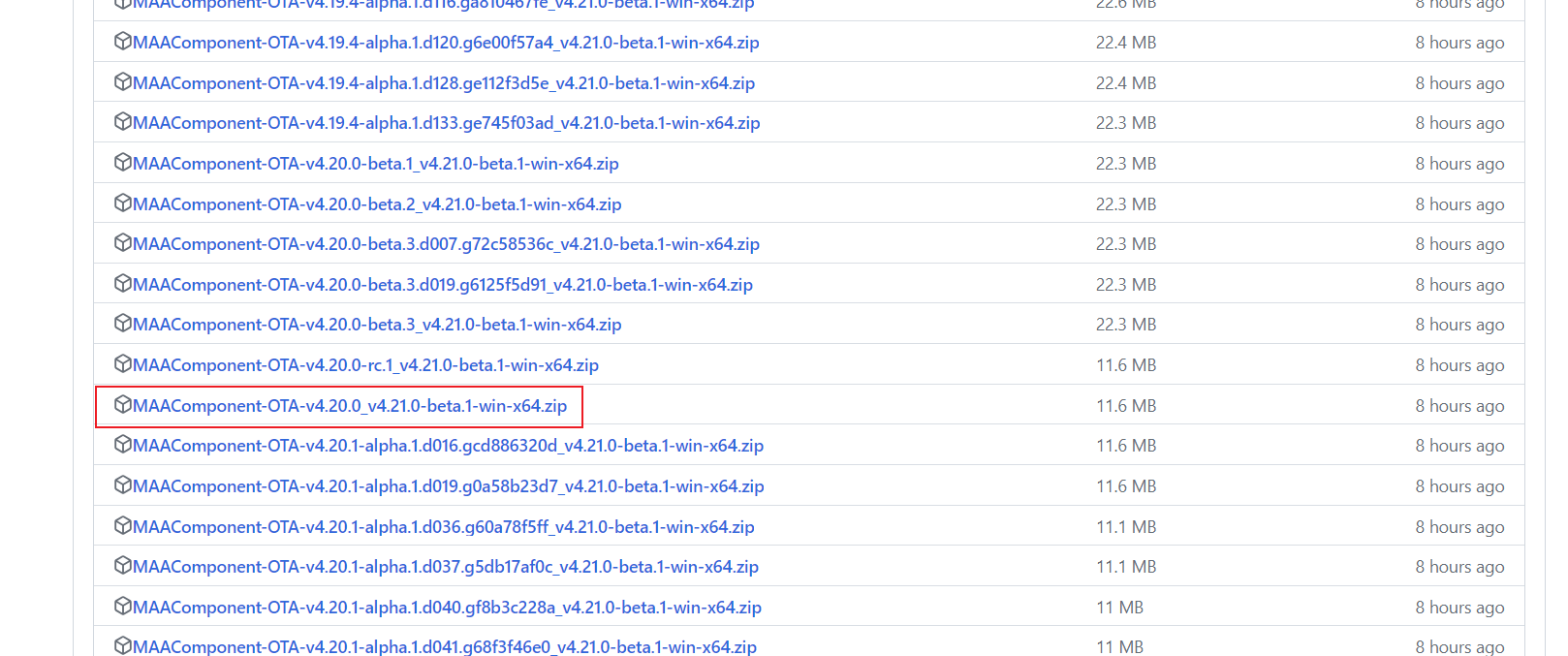 由4.20.0到4.21.0-beta.1的自动OTA更新无法进行 · Issue #5759 · MaaAssistantArknights/MaaAssistantArknights ...