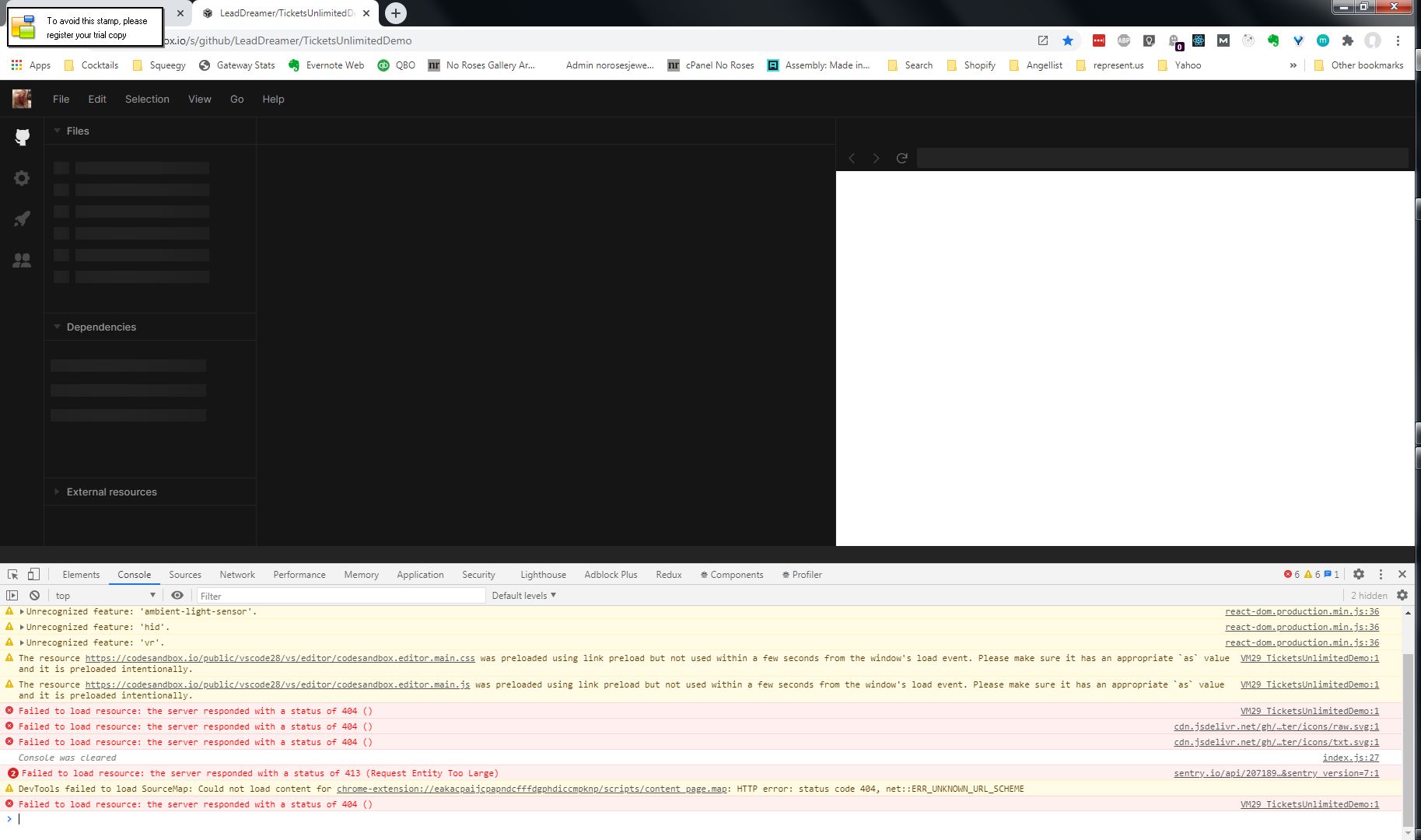 Inner browser blank · Issue #4890 · codesandbox/codesandbox-client · GitHub