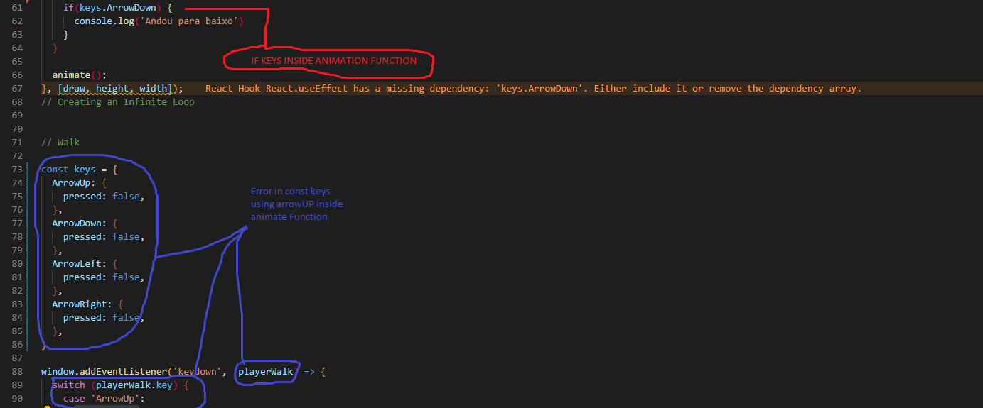 [Game-Dev-Fix] React.useEffect has a missing dependency: 'keys.ArrowDown' · Issue #13 ...