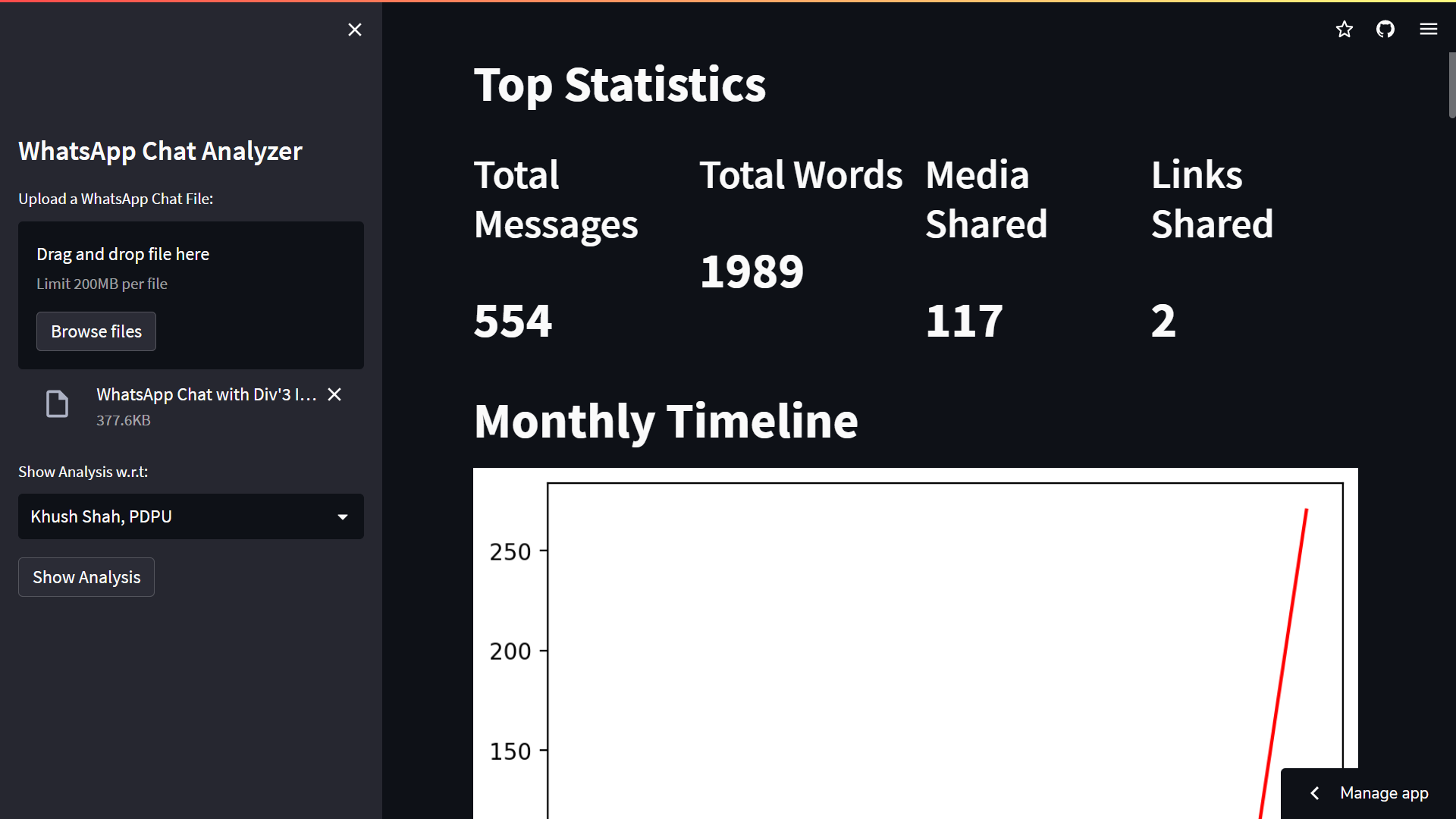 GitHub - ikunjshah/whatsapp-chat-analyzer: This is a Chat Analyzer for Whatsapp Chats. You can ...
