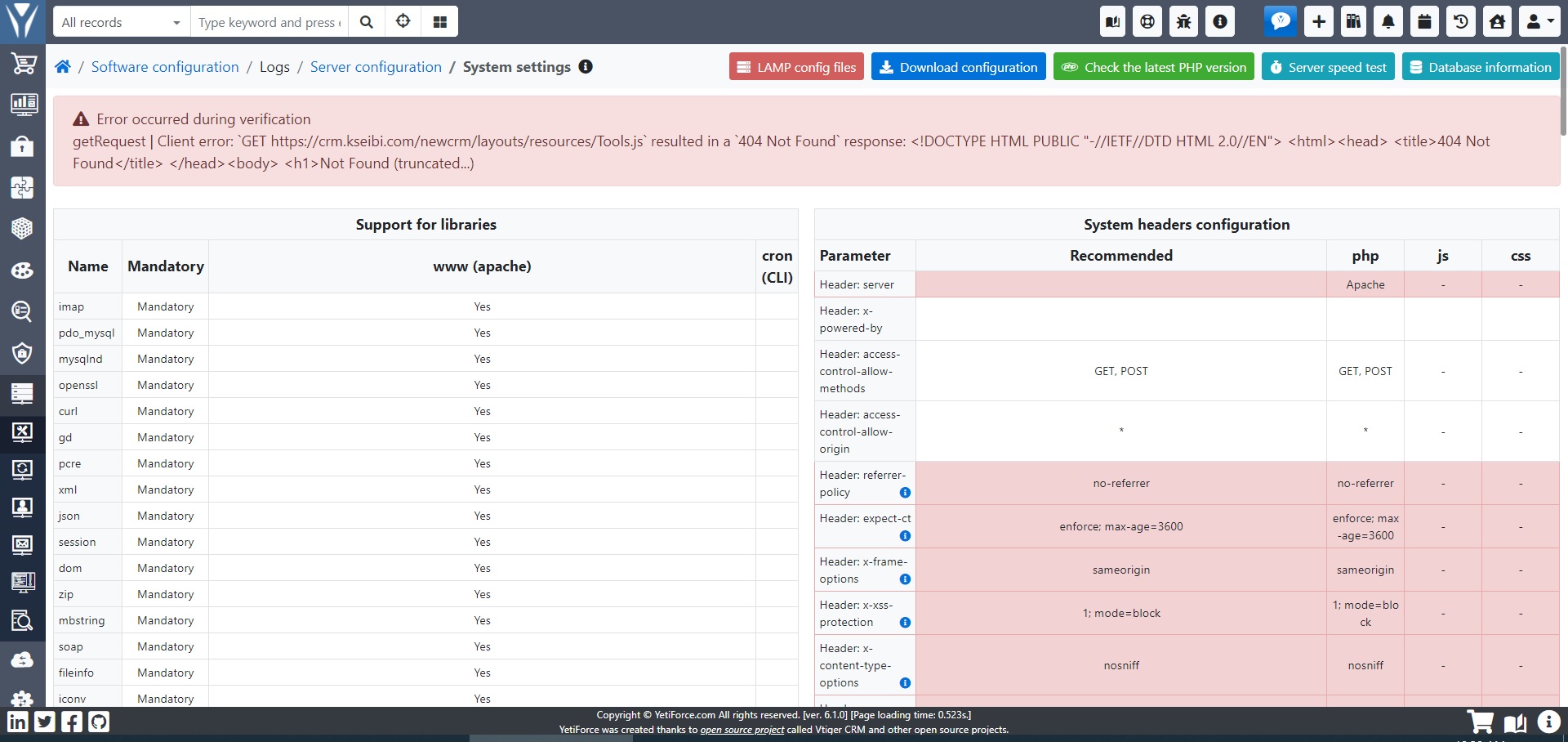 [bug] Call to a member function get() on null on Module Field editing Yetiforce 6.1 · Issue ...