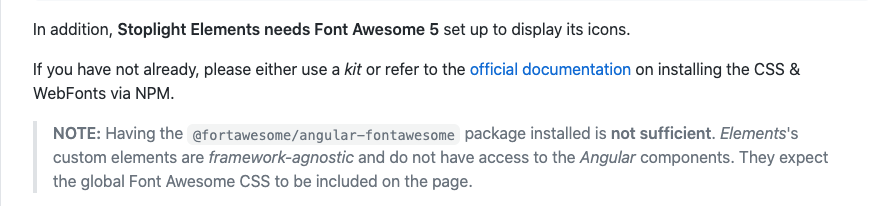Bundle FontAwesome icons with Elements · Issue #525 · stoplightio/elements · GitHub