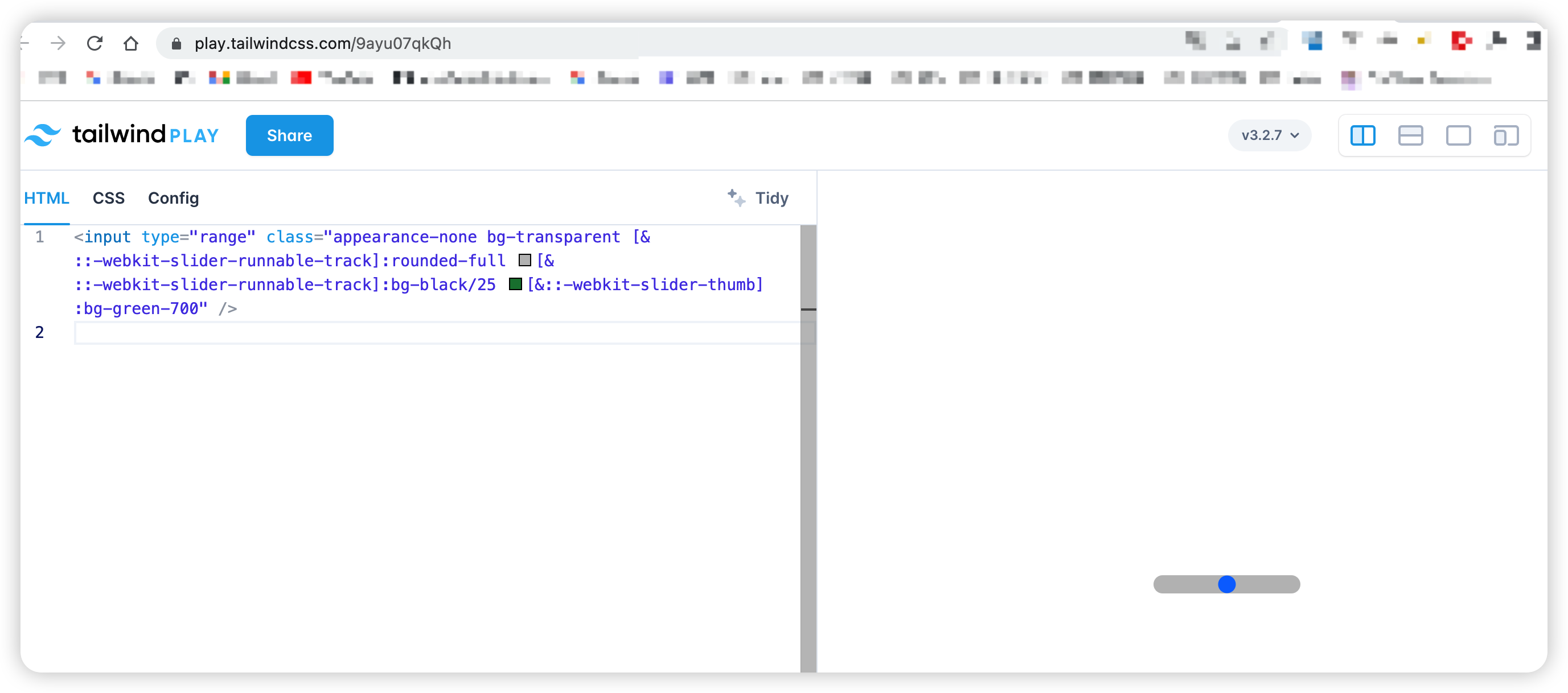 How to style an input type range sliders thumb and track · tailwindlabs ...