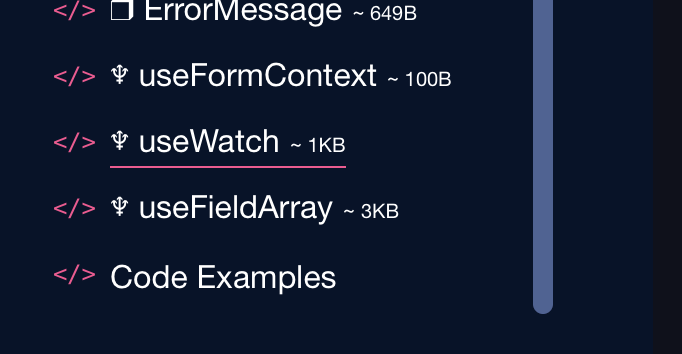 Wrong Menu Item Underlined · Issue 375 · React Hook Form Documentation · Github