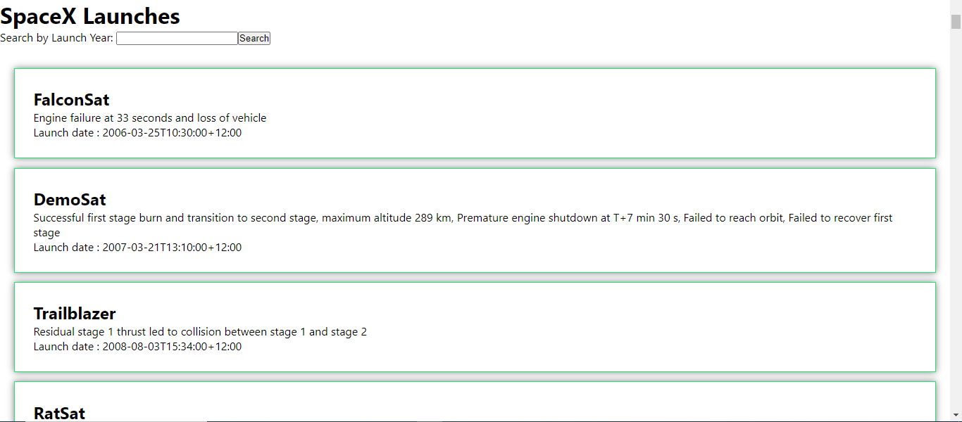GitHub - Susheel4115/SpaceX-assignment: This is a React web application that displays data on ...