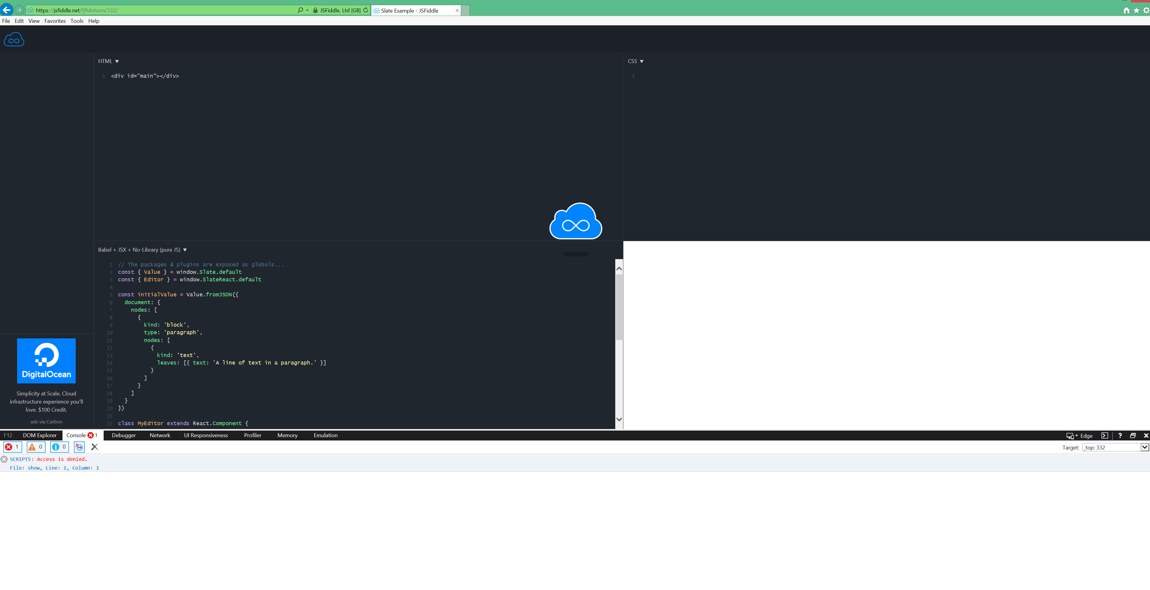 IE11 cursor jumps when set text to bold (using rich text editor example ...