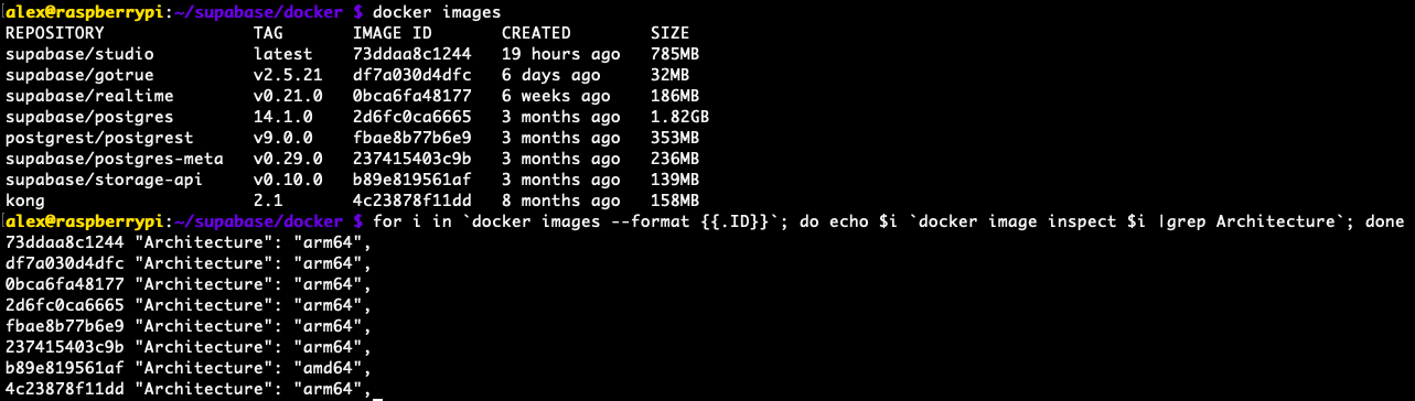 Docker /Composer images for arch/raspberry · Issue #4887 · supabase/supabase · GitHub