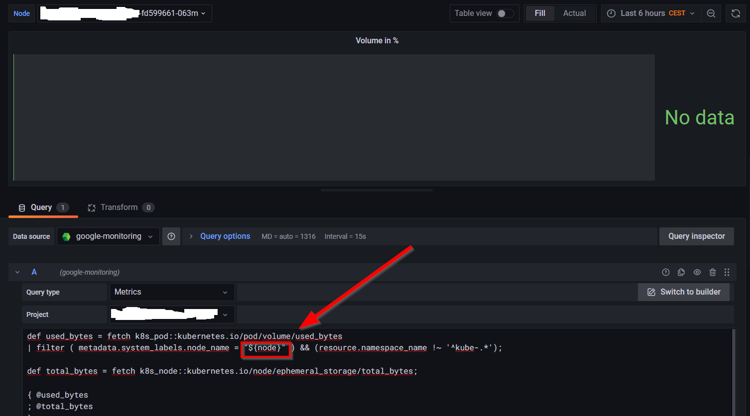 Variable in MQL not working · Issue #55717 · grafana/grafana · GitHub