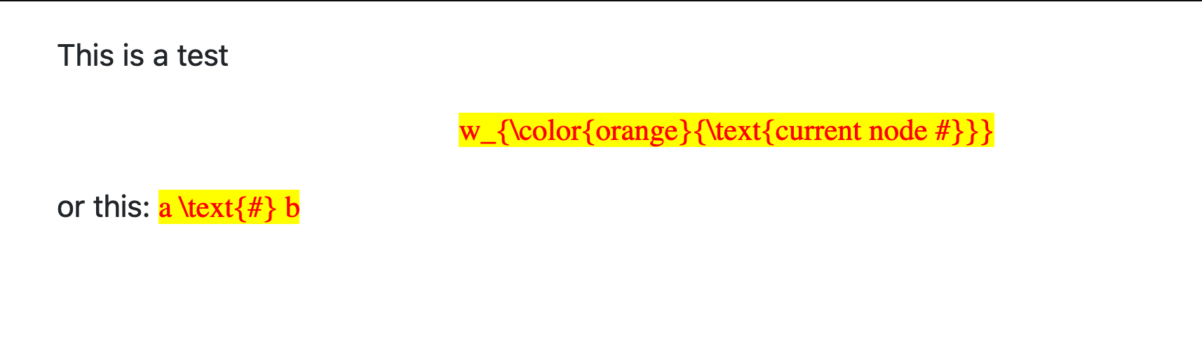 Latex Isnt Rendering Correctly With A Text Character In Either Katex Or Mathjax · Issue 