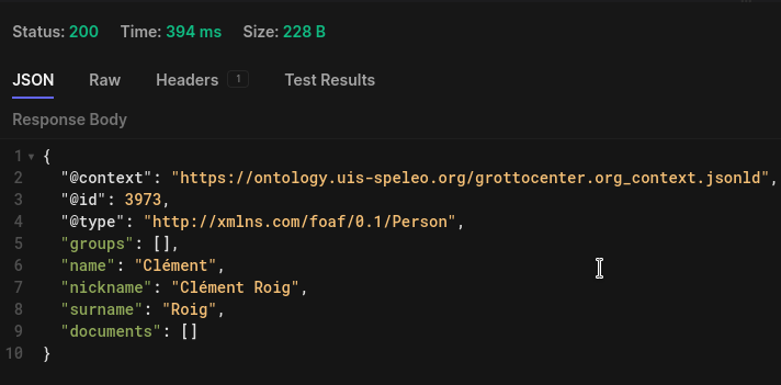 [PERSON] Modify returned data on find · Issue #770 · GrottoCenter/grottocenter-api · GitHub