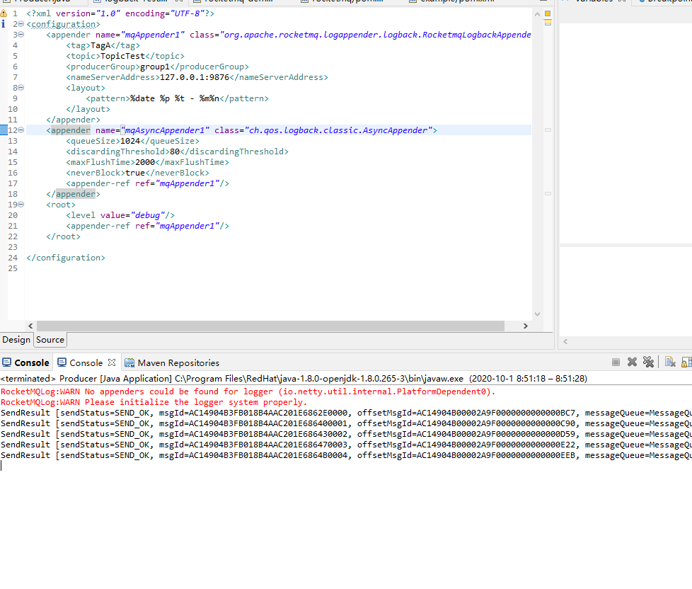 Rocketmqlog Warn No Appenders Could Be Found For Logger · Issue 2333 · Apache Rocketmq · Github