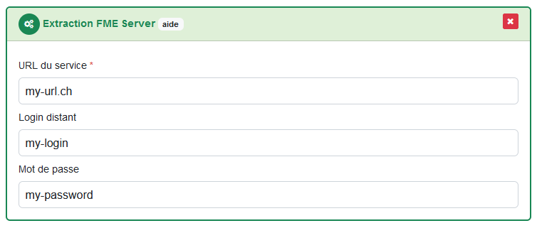 Masquer le mot de passe dans le traitement Extraction FME Server ...