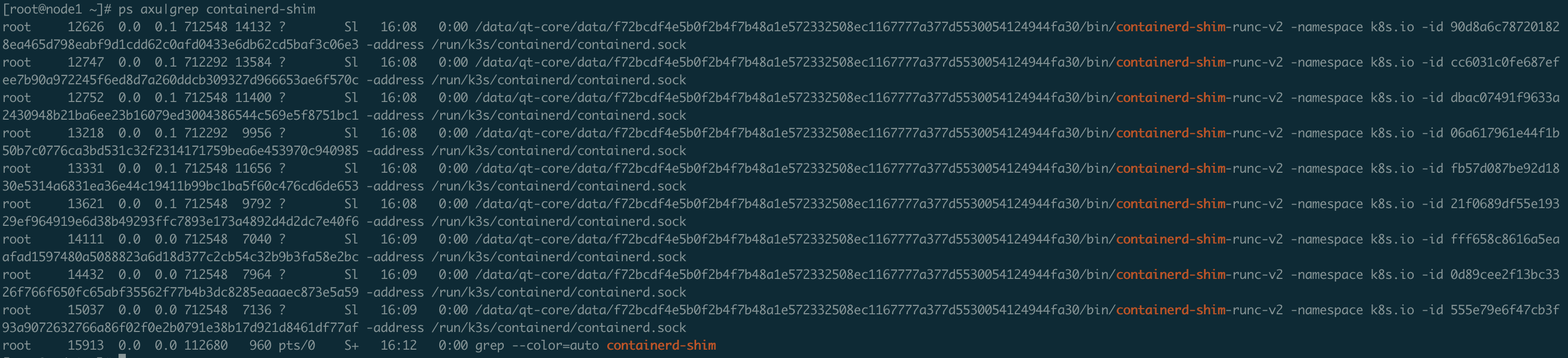 Can Not Kill Containerd Shim Processs By K3s Killallsh When Set Data Dir · Issue 6553 · K3s