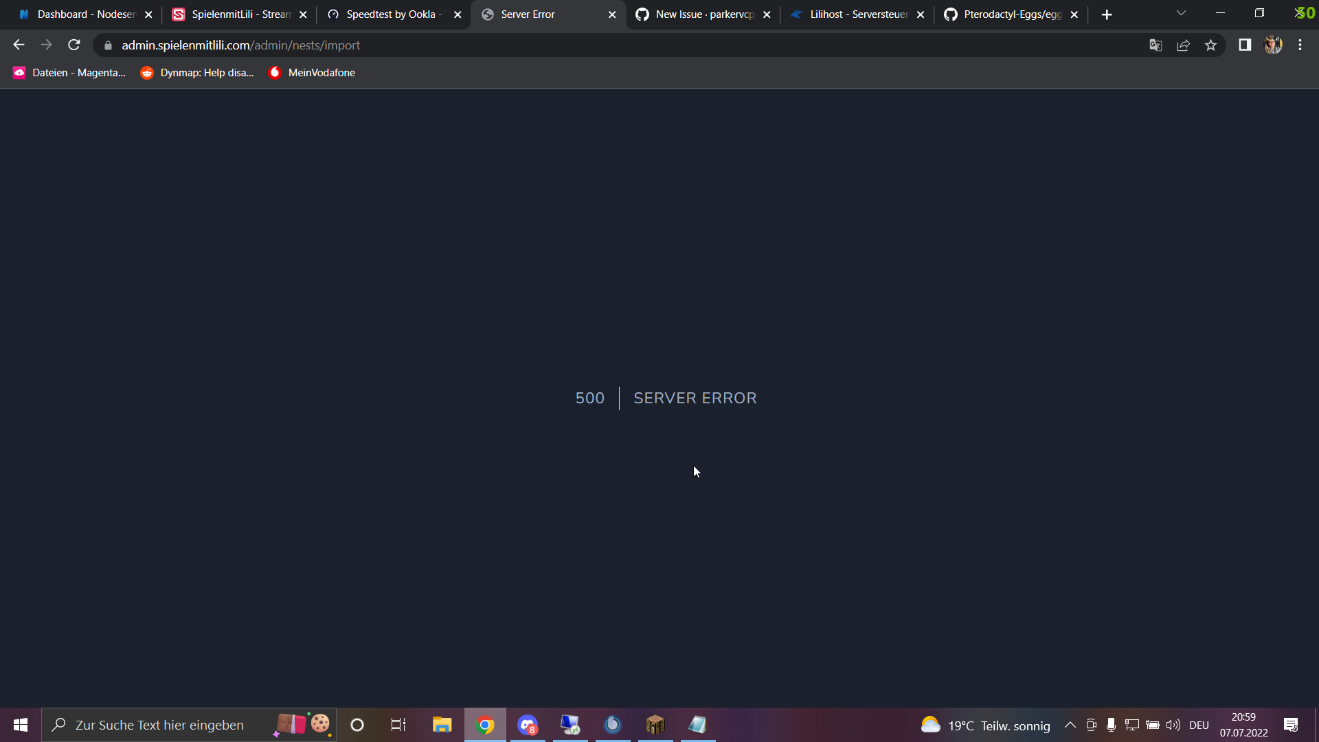 [Bug]: Panel crashing while importing MariaDB egg · Issue #1747 · pelican-eggs/eggs · GitHub