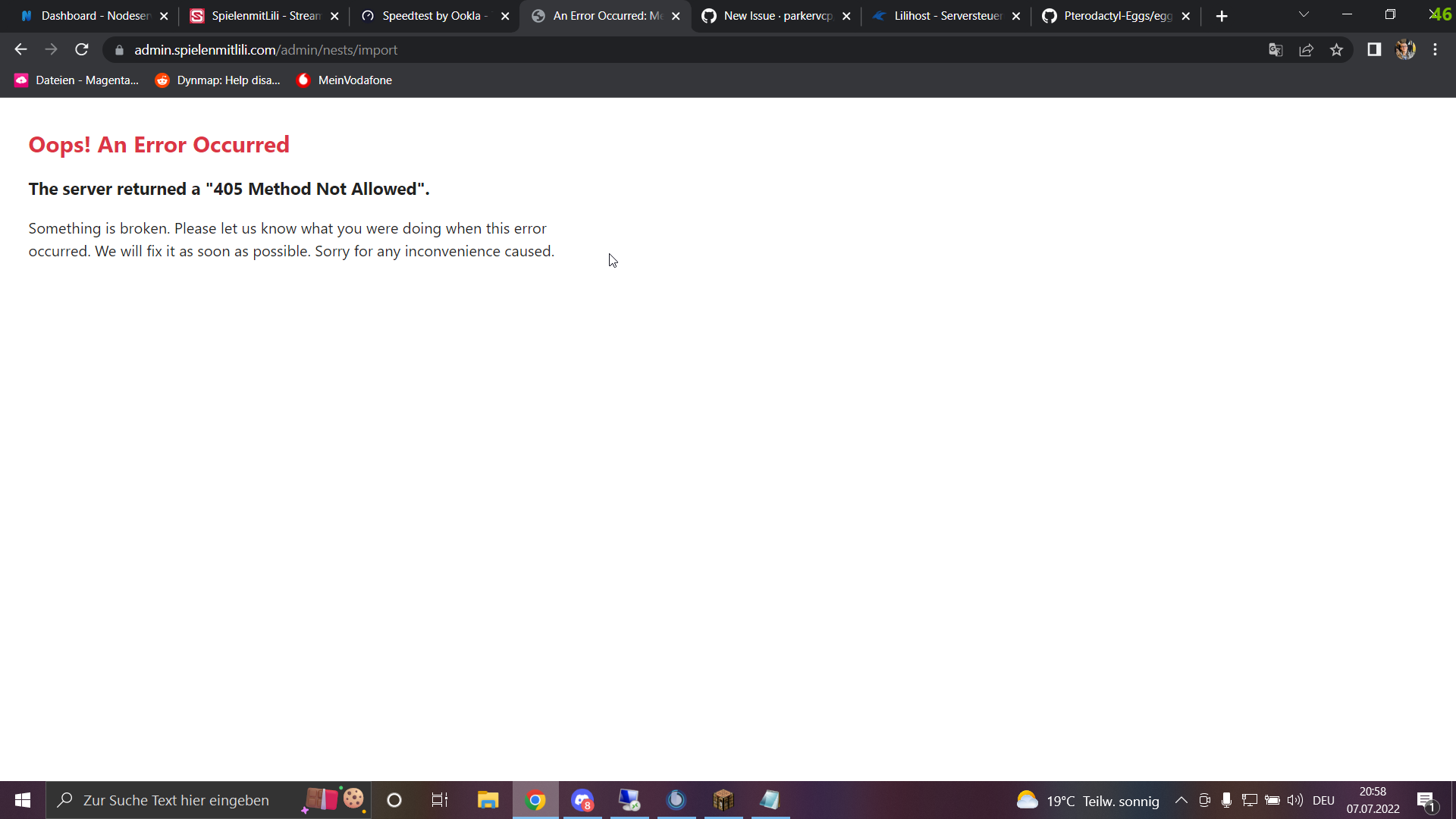[Bug]: Panel crashing while importing MariaDB egg · Issue #1747 · pelican-eggs/eggs · GitHub