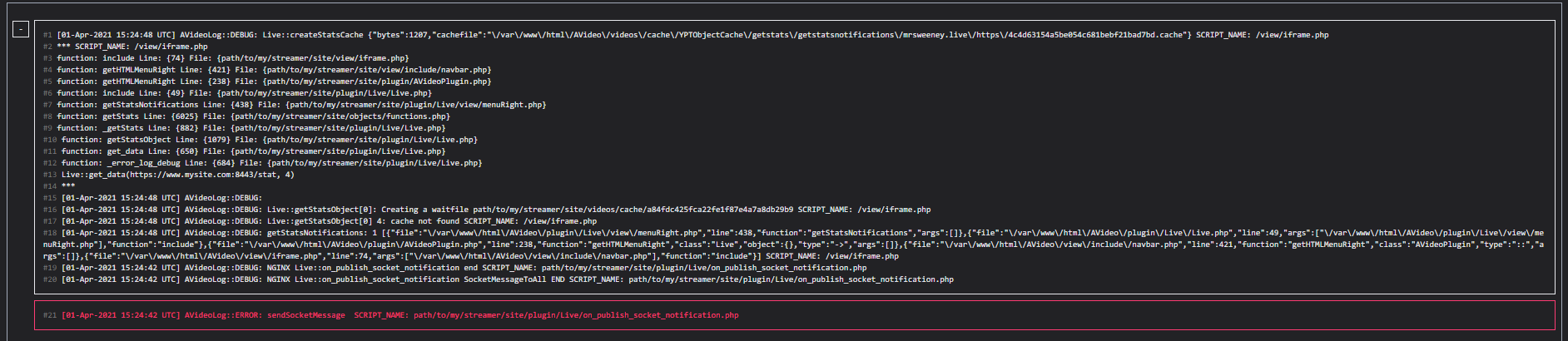 Live Users Not saving views · Issue #4846 · WWBN/AVideo · GitHub