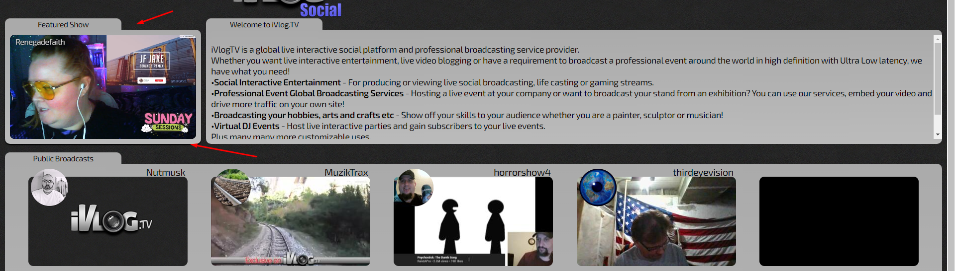 Featured Show On Gallery For Live · Issue #7205 · WWBN/AVideo · GitHub