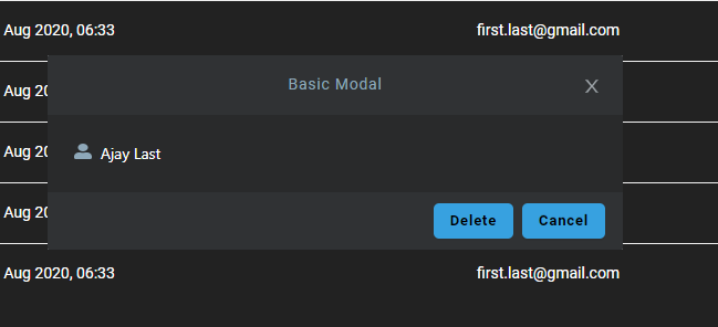 Check UI and apply Cancle button and remaining content in delete modal ...