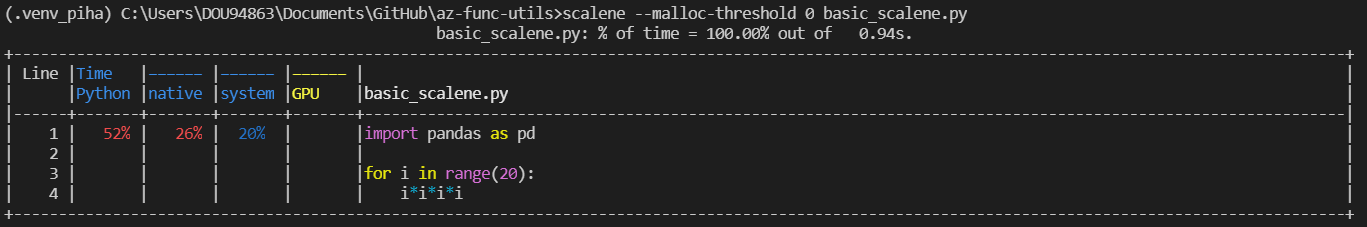 No memory allocation columns in output · Issue #243 · plasma-umass/scalene · GitHub