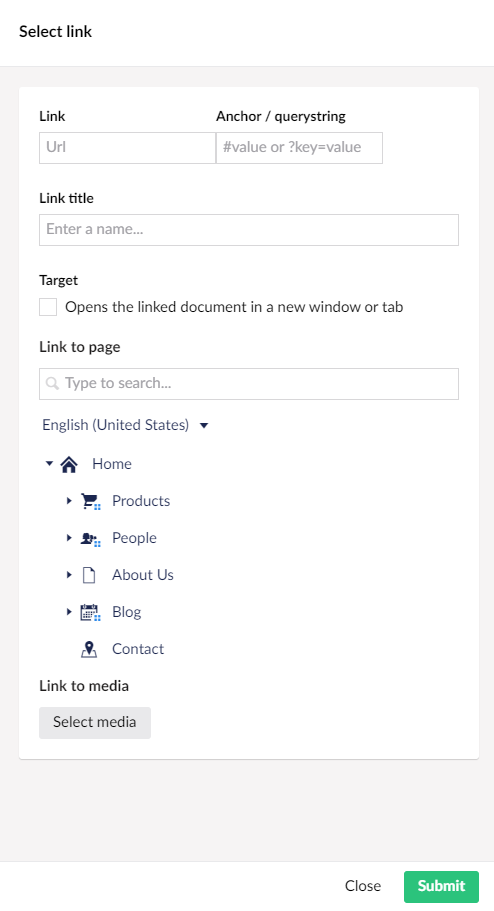 V8: Multi Url Picker: Ability to show and select content nodes in multiple languages · Issue ...