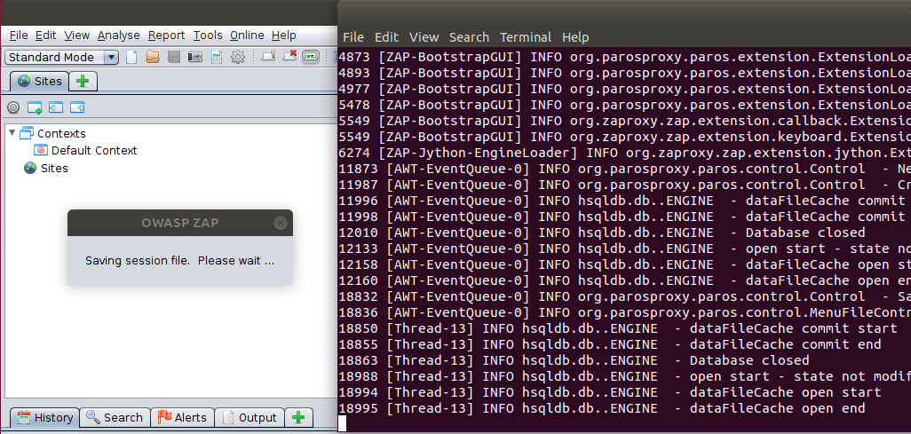 "Saving session file." prompt remains when opening Zap · Issue #5279 · zaproxy/zaproxy · GitHub