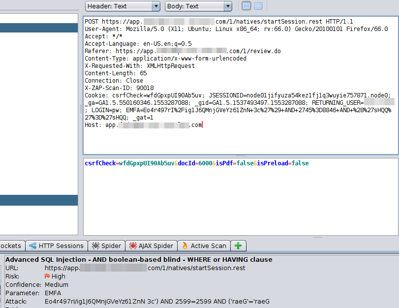 False Positive: Advanced SQL Injection · Issue #5290 · zaproxy/zaproxy ...