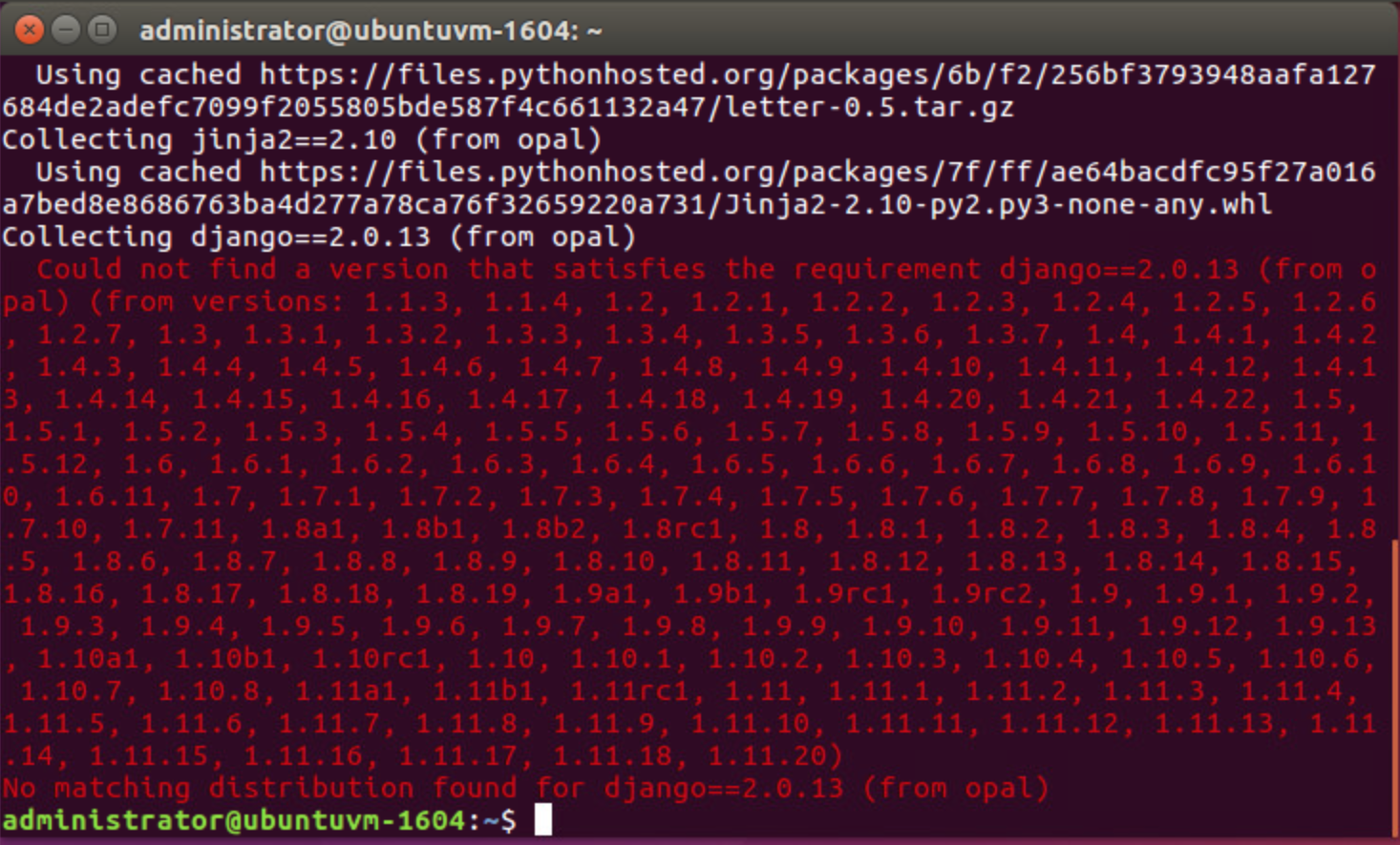 Opal Installation and startproject in linux · Issue #1705 ...