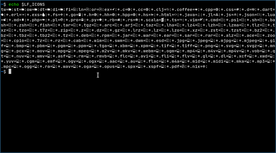 Icons are not being displayed right · Issue #699 · gokcehan/lf · GitHub