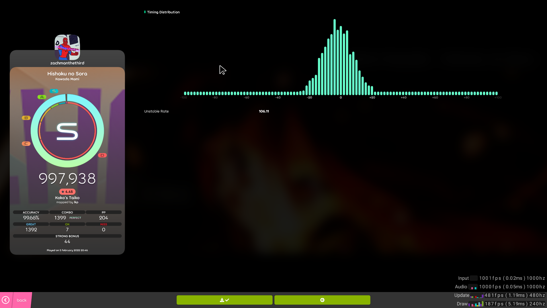 osu!taiko Extended Results Screen No Longer Centered · ppy osu ...