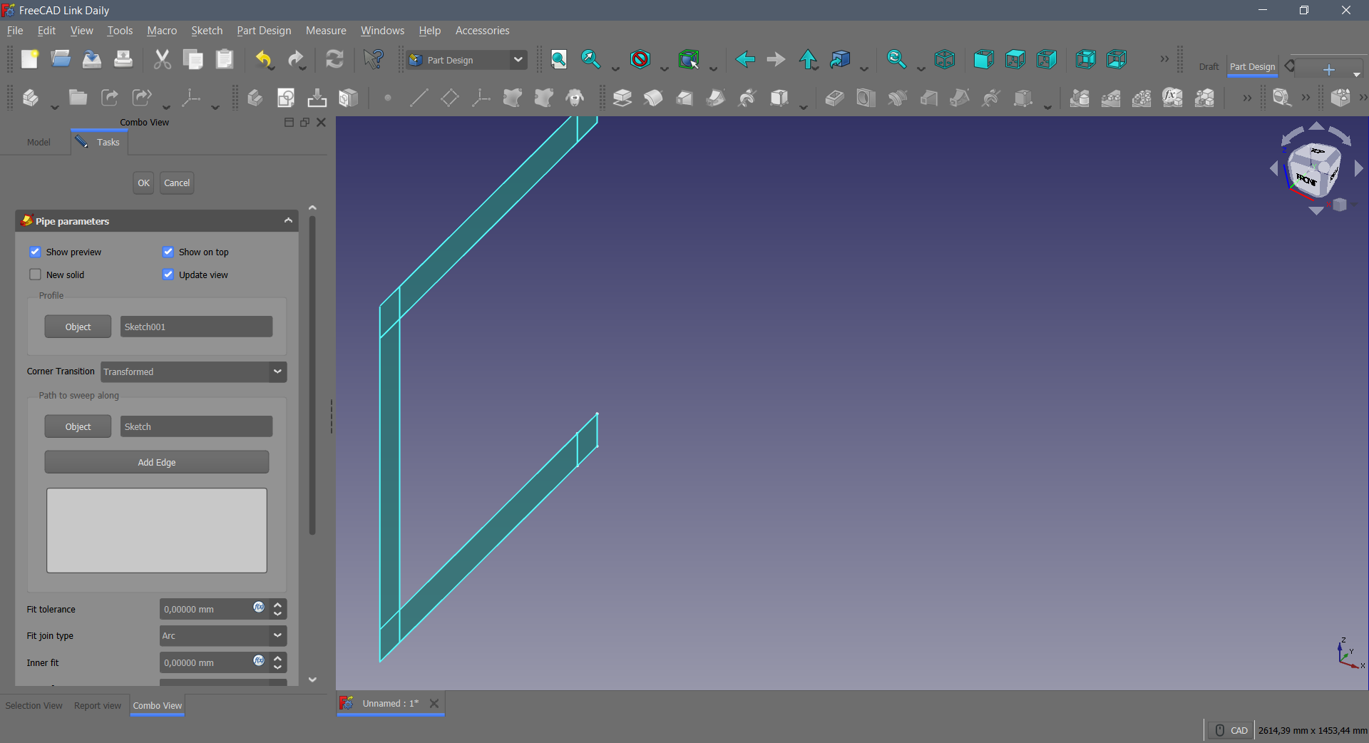 Incorrect shape of AdditivePipe at first run · Issue #708 · realthunder/FreeCAD_assembly3 · GitHub