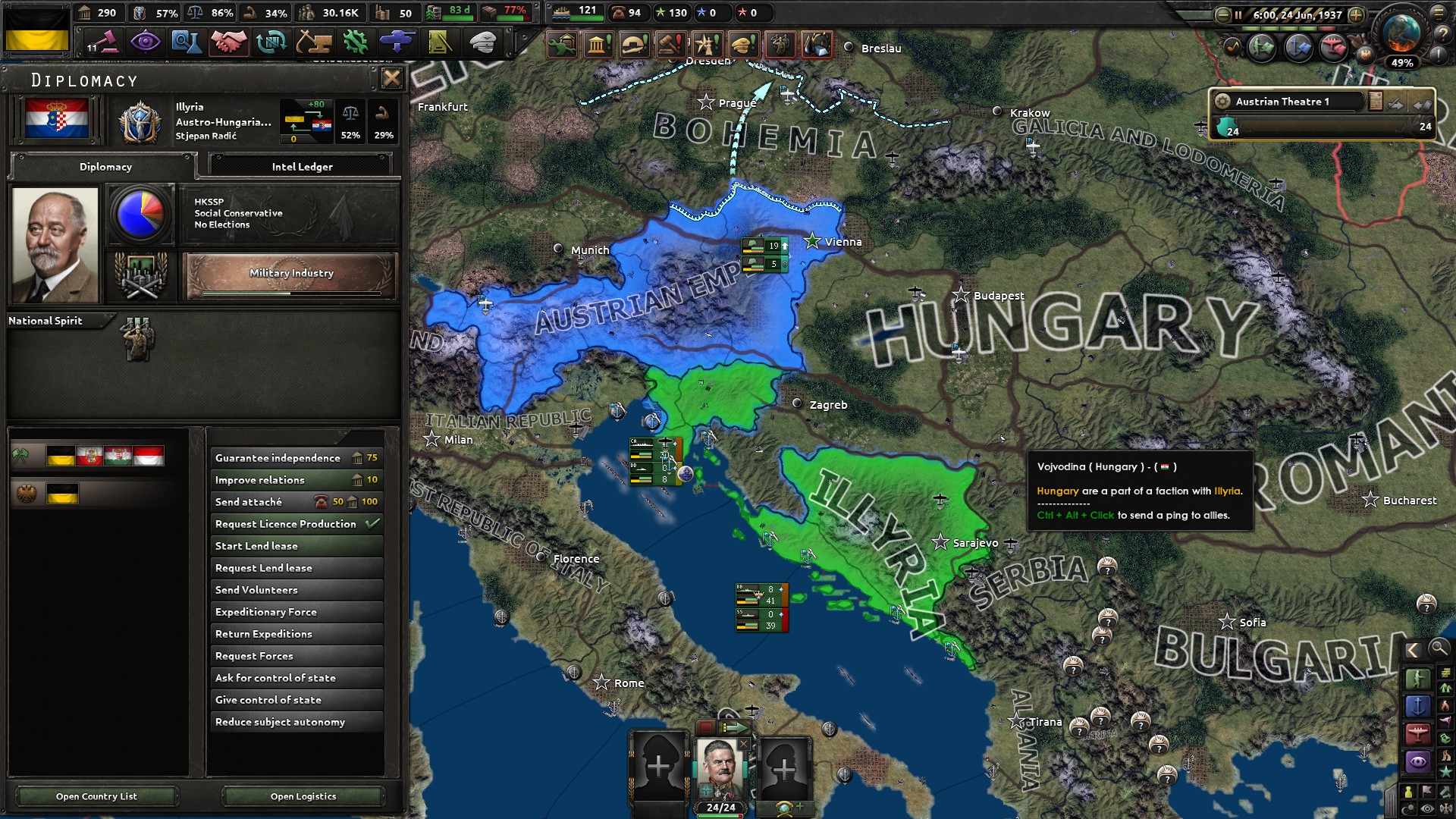 Aus Releasing Illyria Steals Coast · Issue 23027 · Kaiserreich 