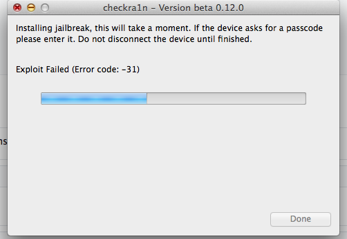 Error Code -31, Exploit Failed - Iphone 7 · Issue #1829 · checkra1n/BugTracker · GitHub