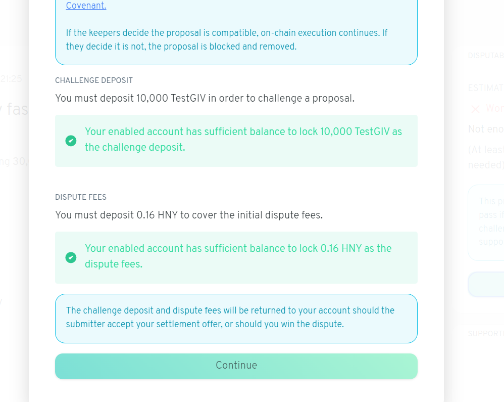 Unable to dispute proposal in GIVgarden · Issue #481 · 1Hive/gardens · GitHub
