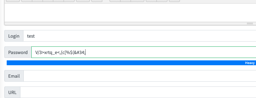 Password using html codes on generated random symbols · Issue #3619 ...