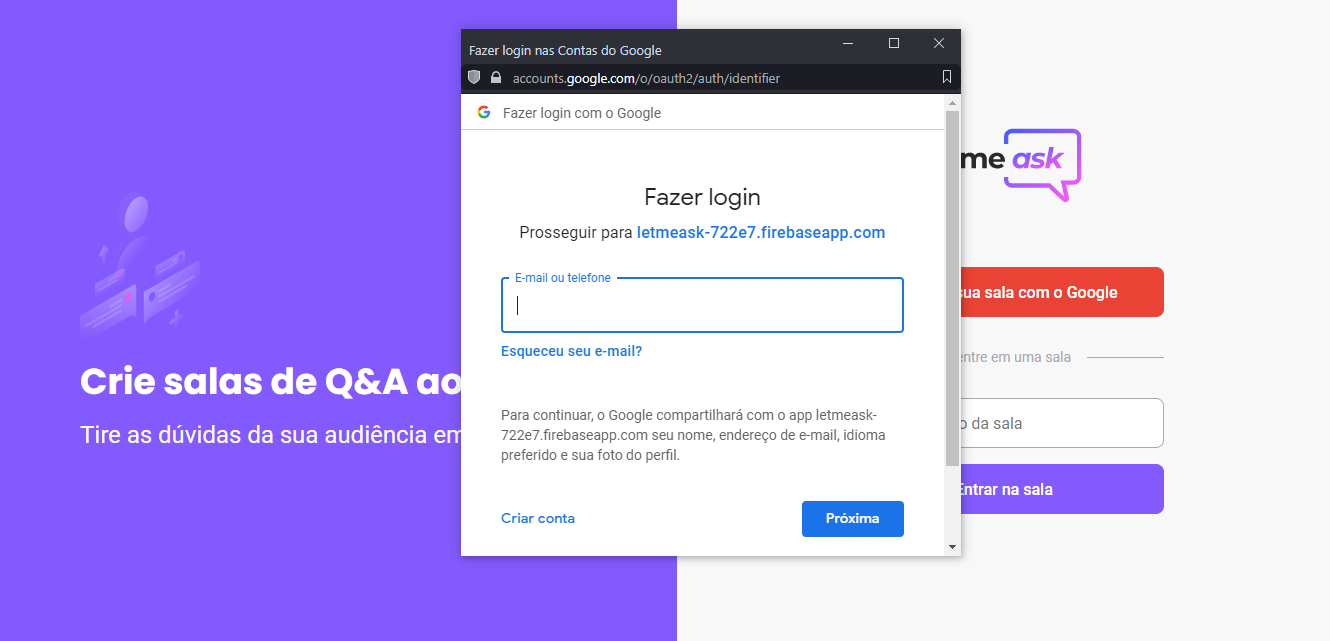 GitHub - medriel/letmeask: Projeto desenvolvido durante a NLW #5 da Rocketseat na trilha de ...