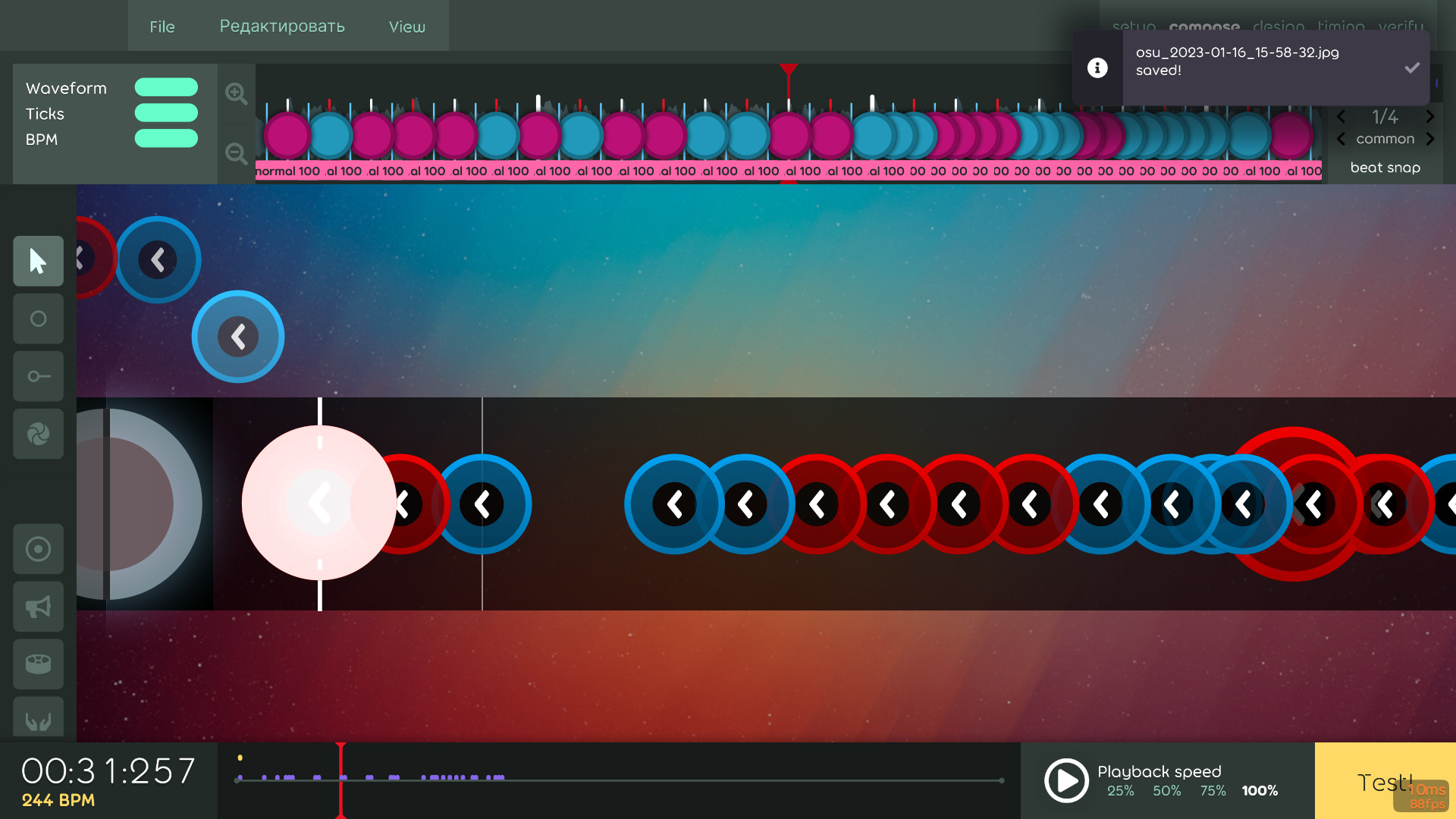 osu!taiko notes which placed on timing point show incorrectly · Issue ...