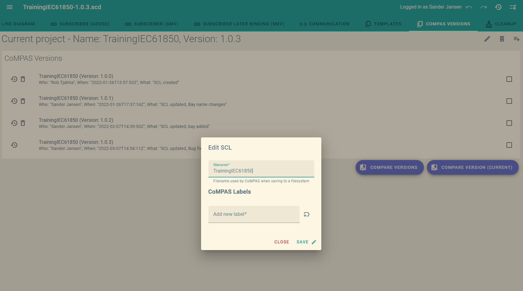 Allow user to rename project · Issue #1027 · openscd/open-scd · GitHub