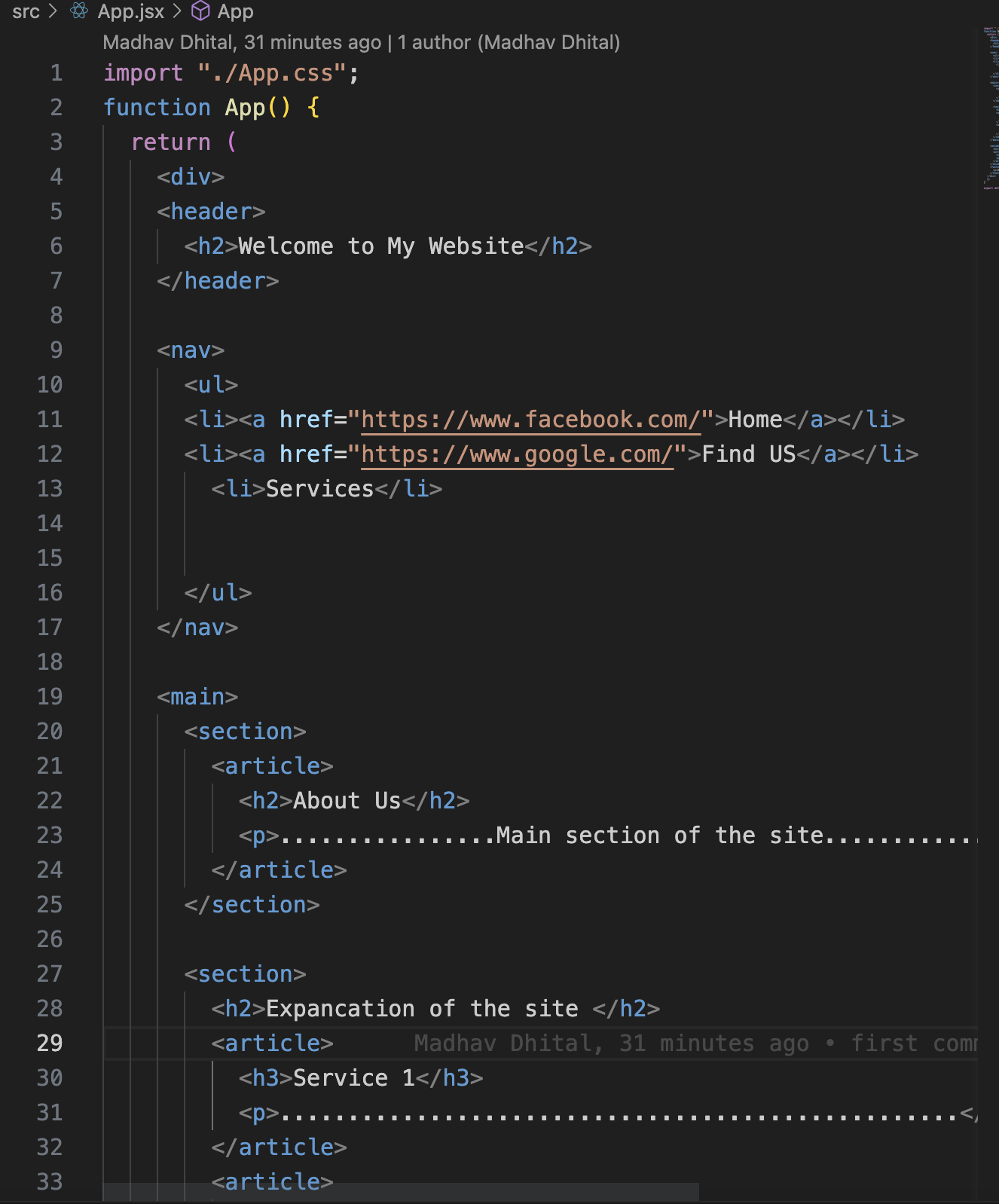 Task 4: JSX Semantics · Issue #4 · yogeshtakeo/BFD36_files · GitHub