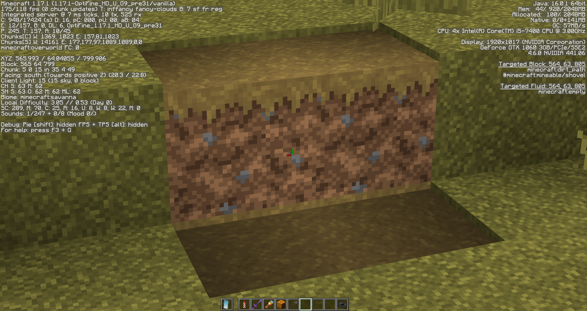 [1.17.1 Optifine HD U G9 pre31] bettergrass.properties needs updating ...