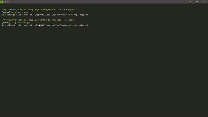 Display information during Mu initialisation · Issue #1253 · mu-editor ...