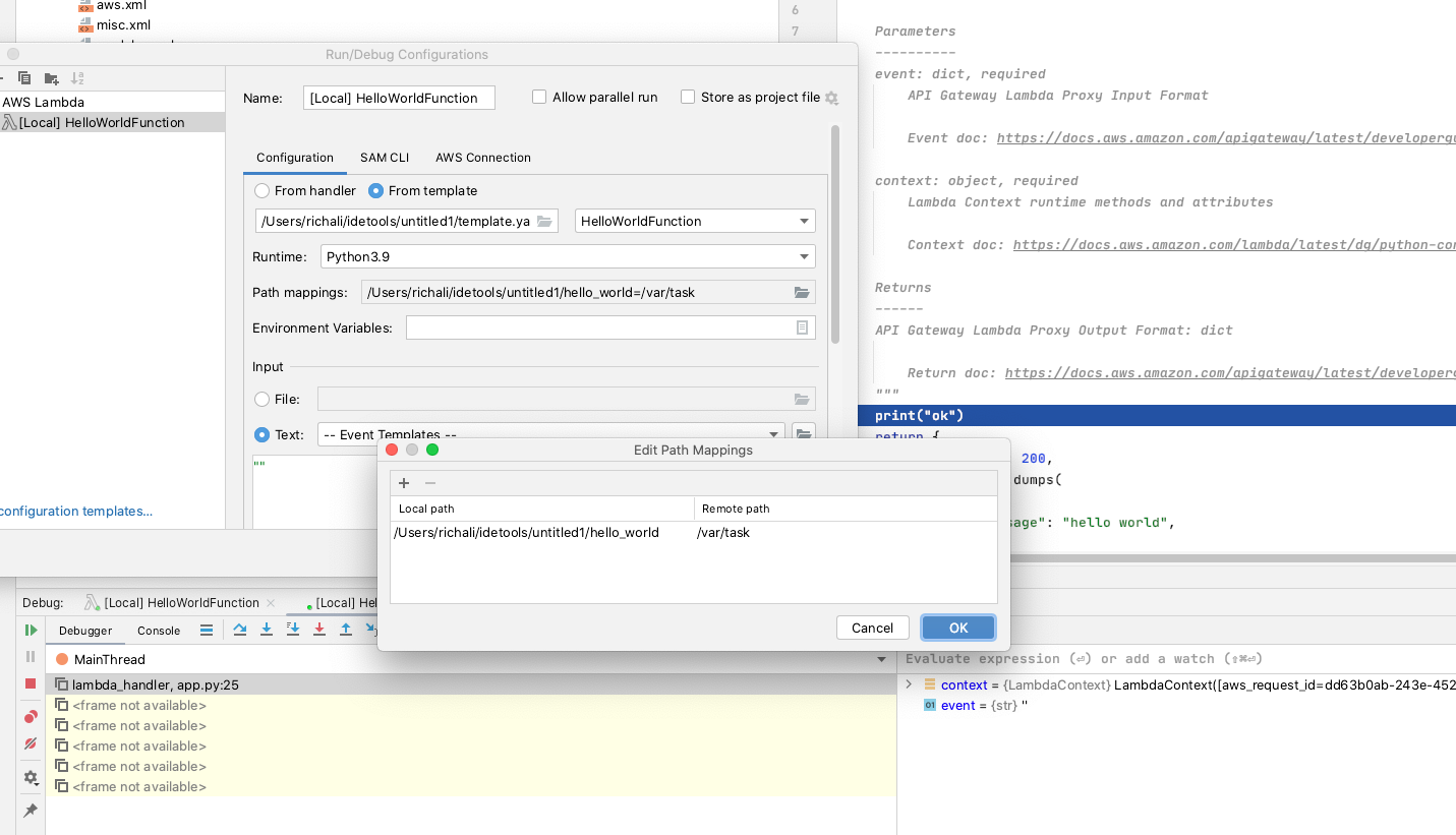 Python Debug Is Not Showing The Code But Stops · Issue 3159 · Awsaws Toolkit Jetbrains · Github