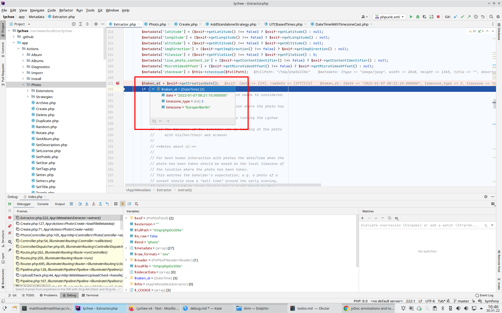 Another timezone issue · Issue #1206 · LycheeOrg/Lychee · GitHub