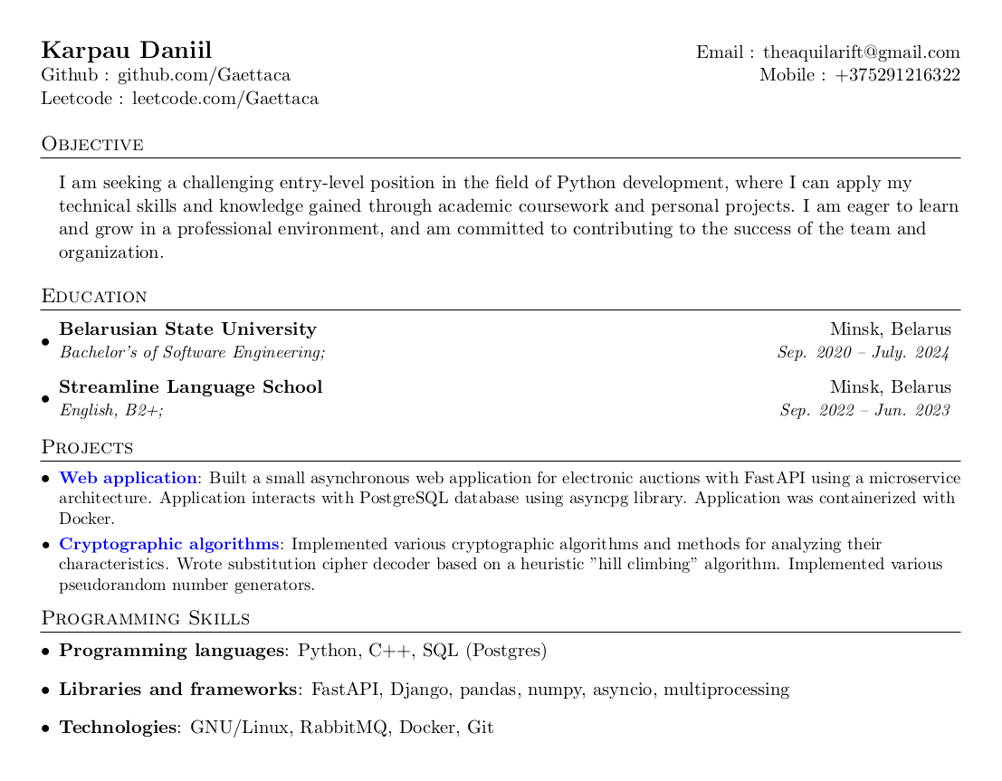 Gaettaca (Daniel Karpau) · GitHub