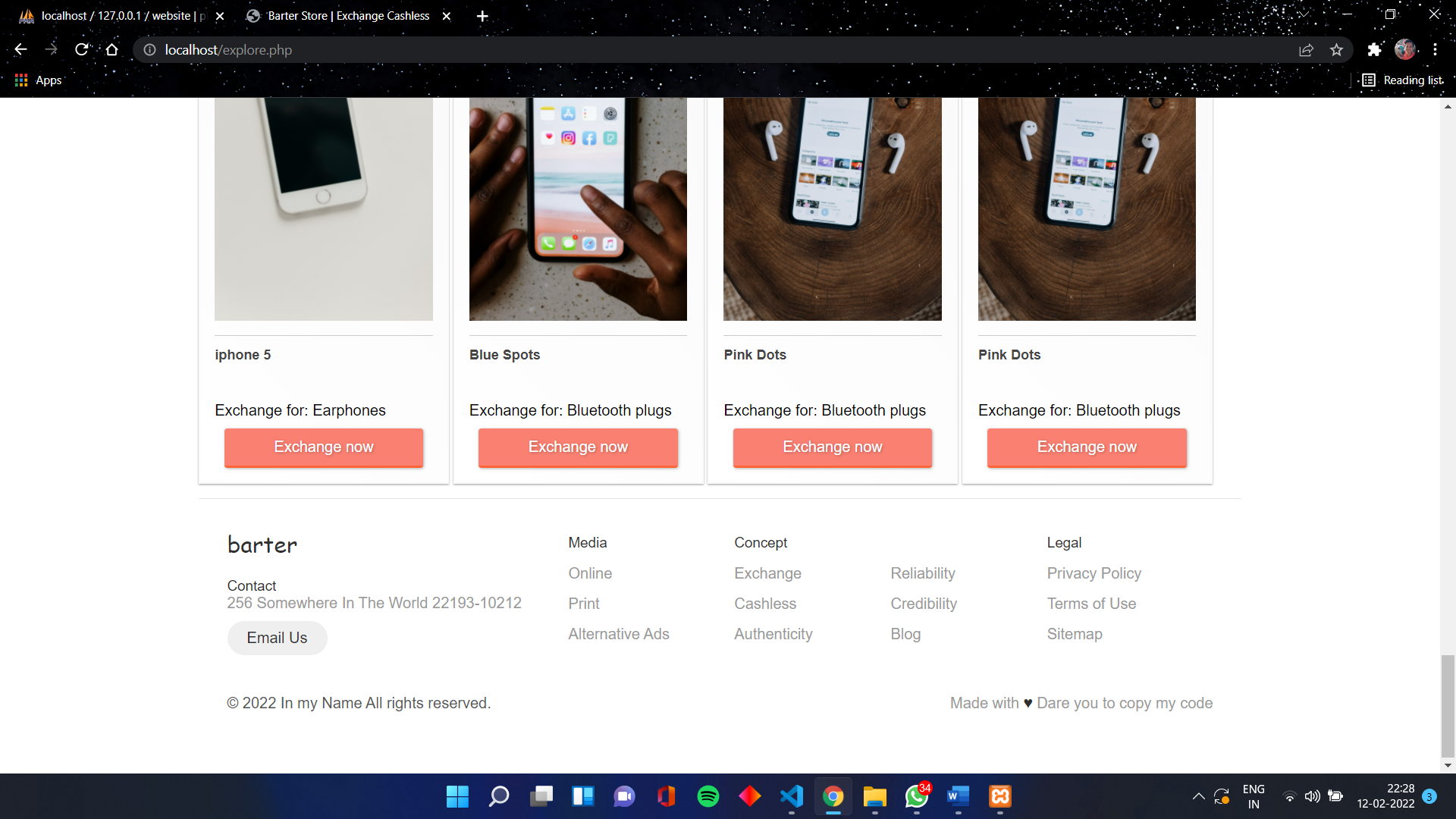 GitHub - Prajwalabraham/Barter-System: An E-commerce Website based on HTML, CSS, PHP, MySQL