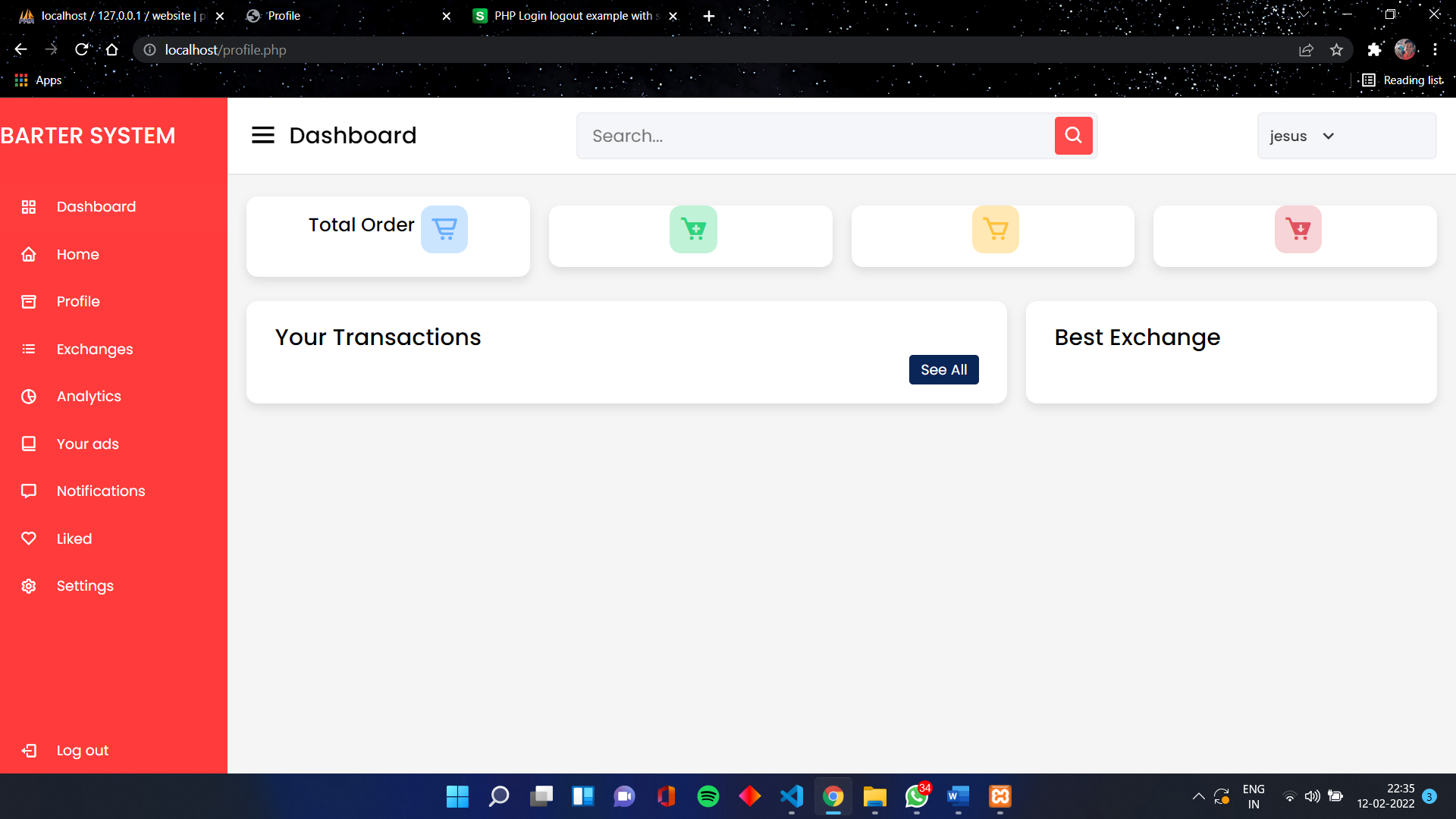 GitHub - Prajwalabraham/Barter-System: An E-commerce Website based on HTML, CSS, PHP, MySQL