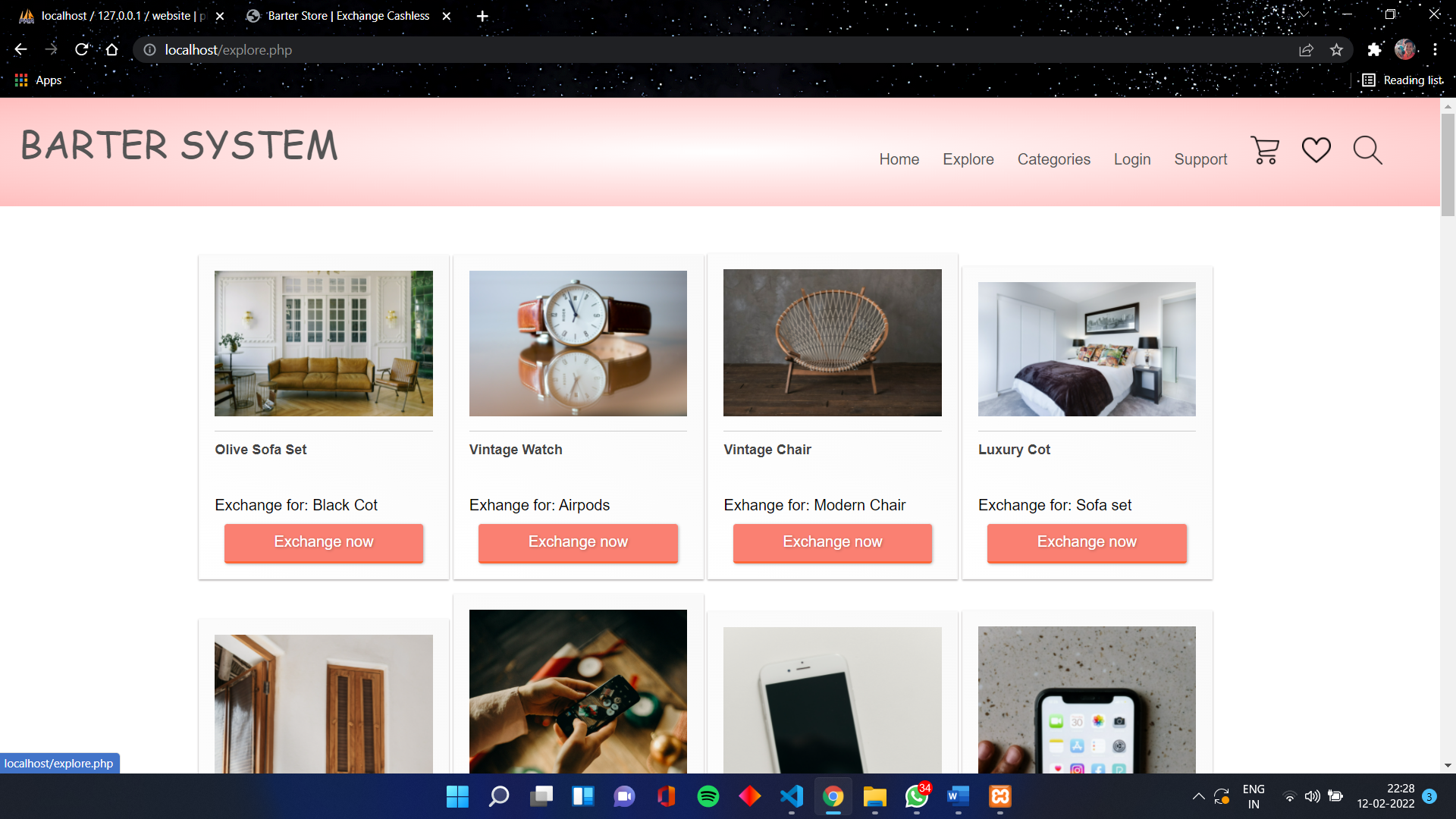 GitHub - Prajwalabraham/Barter-System: An E-commerce Website based on HTML, CSS, PHP, MySQL