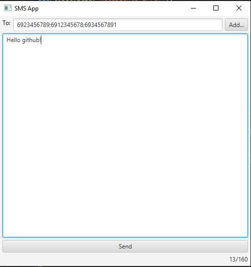 GitHub - xBis7/smsApp: Simple graphical interface of an SMS app and a ...
